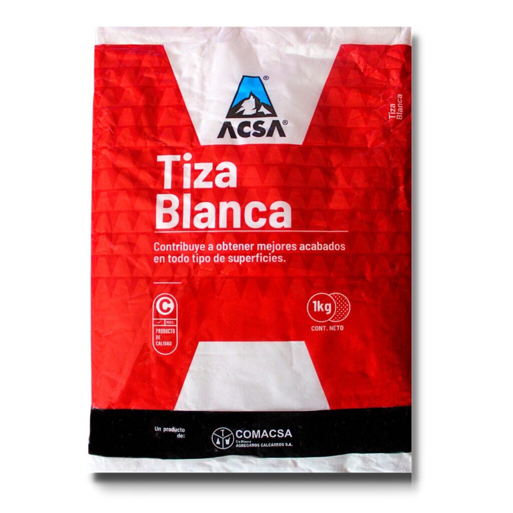 Tiza Blanca ACSA 1kg – Silika Moldes e Insumos